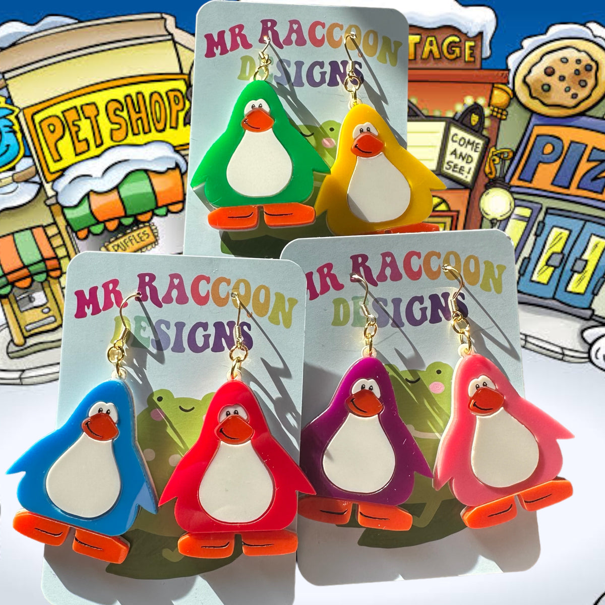 Adopt Me - Penguin Dangles – Mr Raccoon Designs