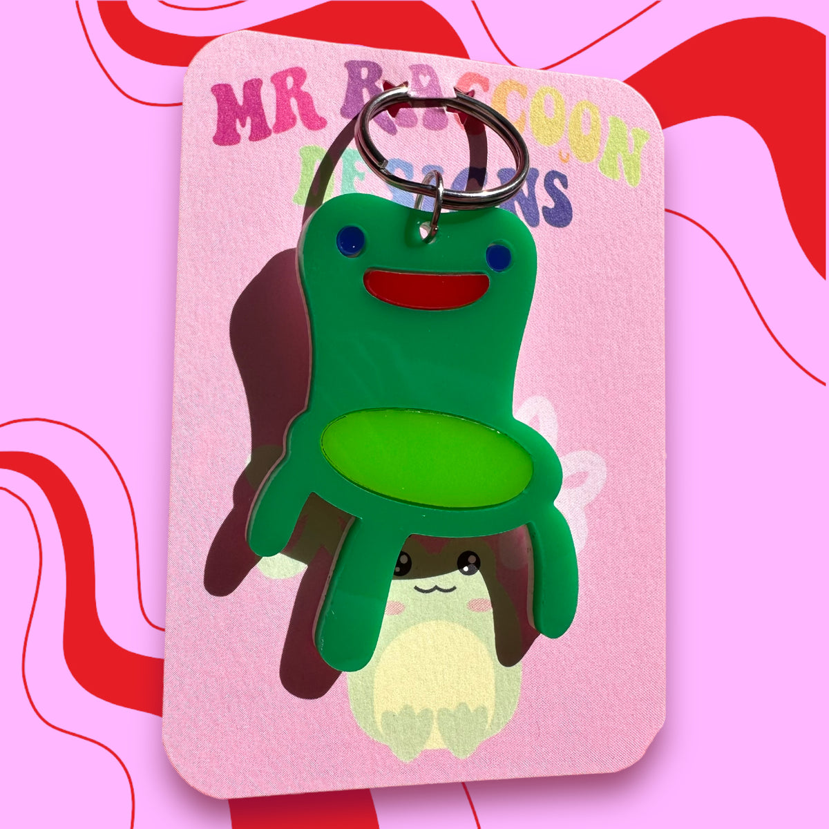 Froggy Chair Keychain – Mr Raccoon Designs